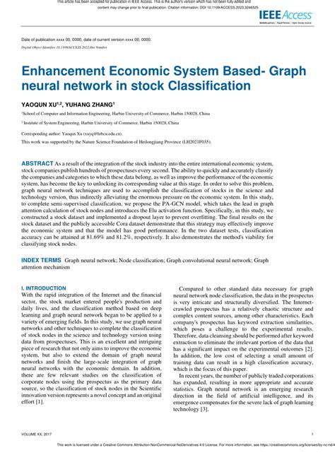 Pdf Enhancement Economic System Based Graph Neural Network In Stock
