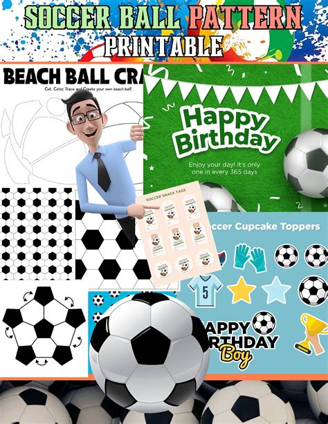 Soccer Ball Pattern Printable Diy Fabric Or Felt Ball Sewing Template