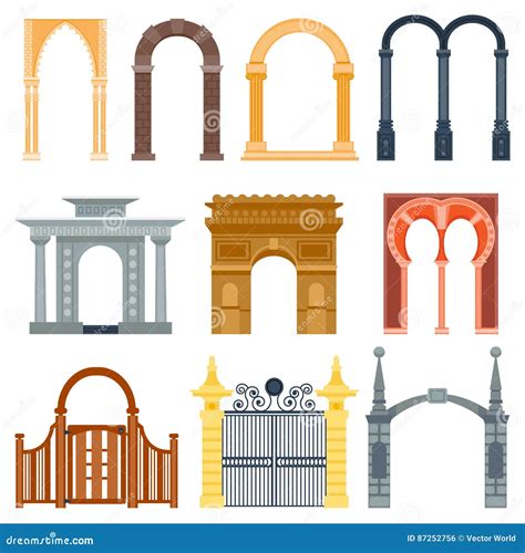 Arch Design Architecture Construction Frame Classic Column Structure