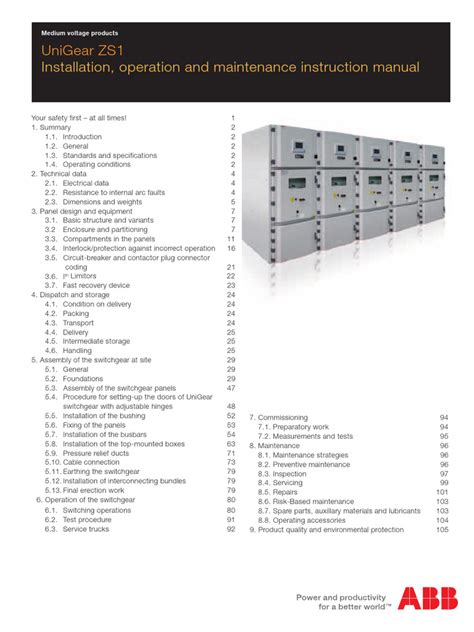 Unigear Zs1 Installation Operation And Maintenance Instruction Manual