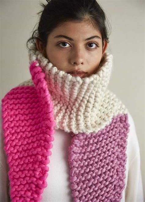Simple Knitted Scarves