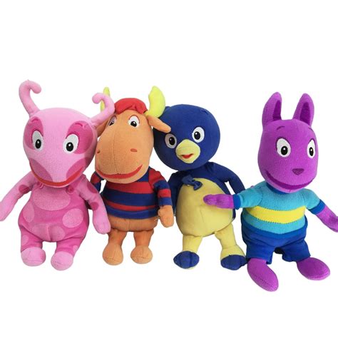 4 Backyardigans Nickelodeon 2006 Ty Plush Austin Pablo Tyrone Uniqua Nick Jr 4652499554