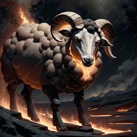 Premium Photo Fire Goat
