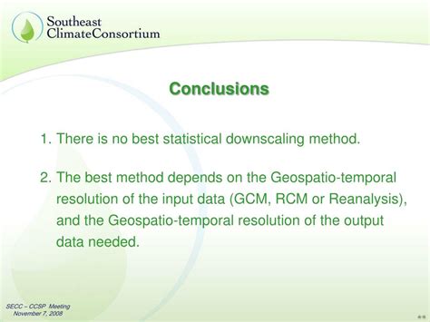Ppt Downscaling Gcms To Local And Regional Levels Powerpoint