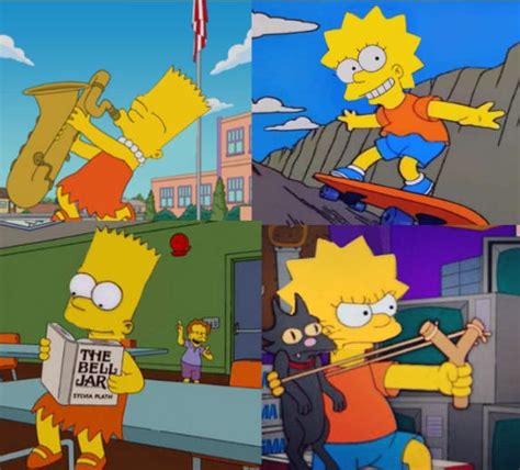 Role Reversal Bart And Lisa By Megaswapman On Deviantart