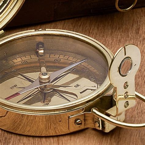 Lensatic Style Compass Compass Solid Brass Compass Rose