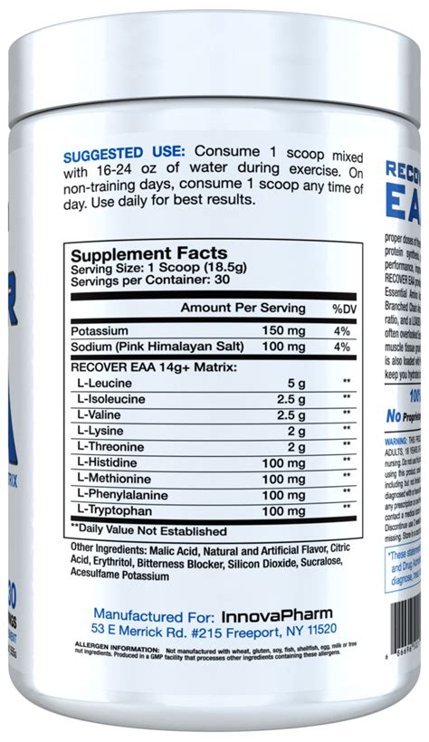 Innovapharm Recover Eaa The Do Both Option In The Bcaa Vs Eaa Battle