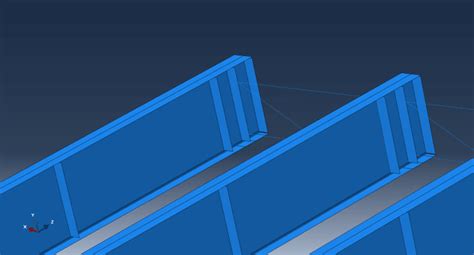 Abaqus Shell To Beam Element Connection Eng Tips