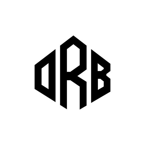 Orb Letter Logo Design With Polygon Shape Orb Polygon And Cube Shape