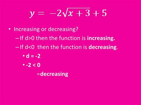 Ppt The Square Root Function Powerpoint Presentation Free Download