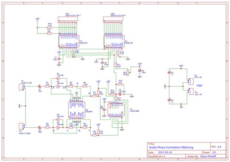 Audio Phase Correlation Metering Oshwlab