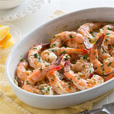 Baked Shrimp Scampi Recipe Quick Baked Shrimp Scampi With White Wine