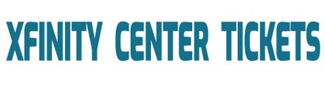 Xfinity Center Tickets