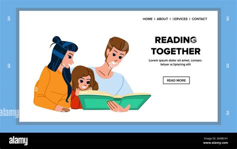 Reading Together Vector Stock Vector Image And Art Alamy