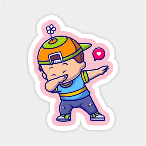 Cute Boy Dabbing Cartoon Cute Boy Dabbing Cartoon Magnet Teepublic