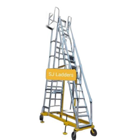 Aluminium Movable Platform Ladder Size Different Size At Best Price In