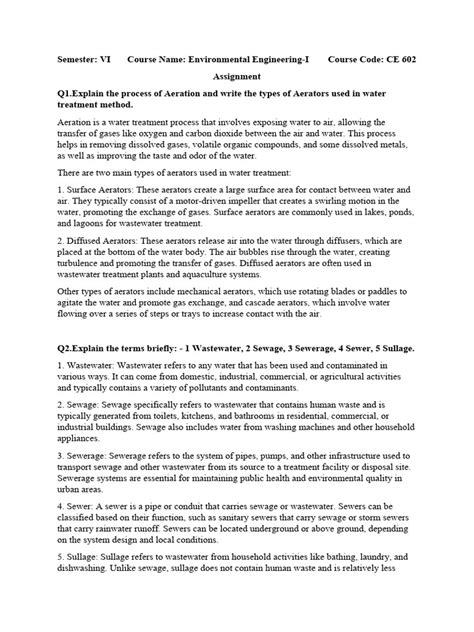 Assignment Ee I Pdf Filtration Pump