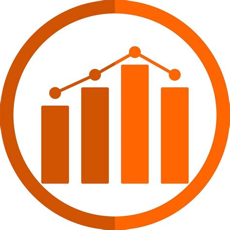 Graph Glyph Orange Circle Icon 42744383 Vector Art At Vecteezy