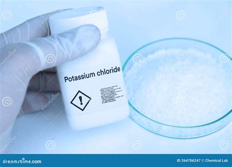 Potassium Chloride In Bottle Chemical In The Laboratory And Industry