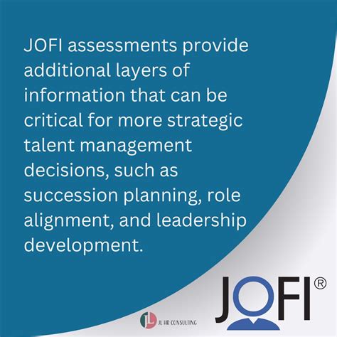 Jl Hr Consulting Llc On Linkedin Making The Switch To Jofi Assessments Can Provide Your