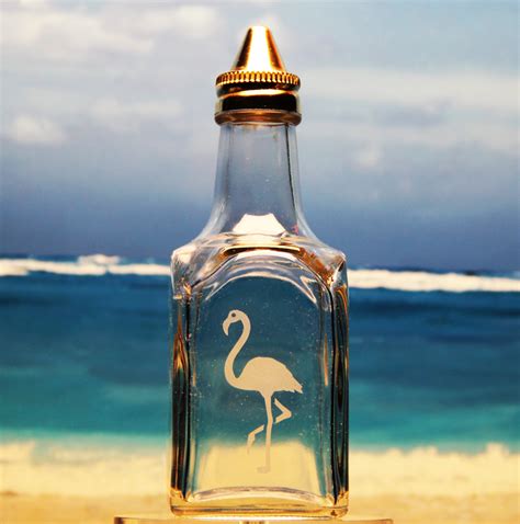 Flamingo Vinegar Bottle Glass Etching Supplies Superstore