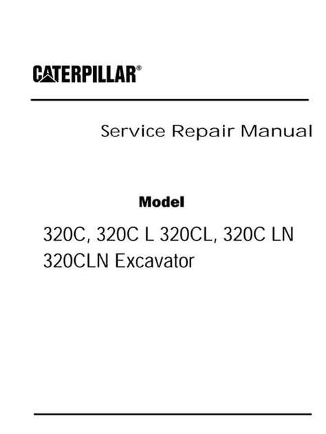 Caterpillar Cat 320 L Excavator Prefix 9wg Service Repair Manual