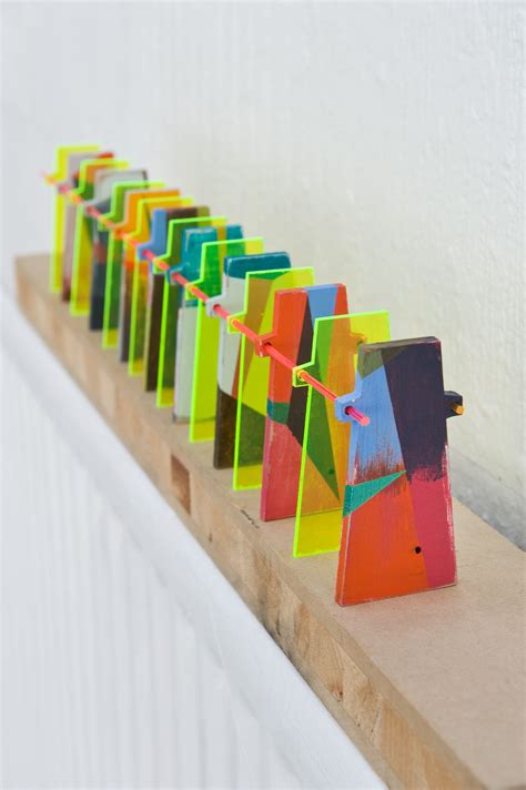 Ipoots Army Mini Installation Acrylic On Wood And Perspex Rods