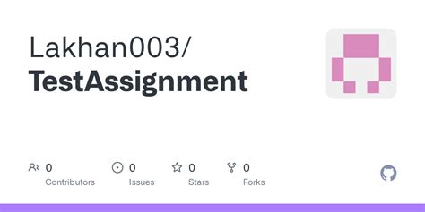 Github Lakhan003testassignment