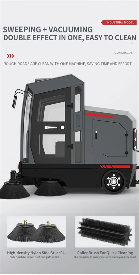 China High Quality Zero Emissions Airport Sweeper 220 Liters
