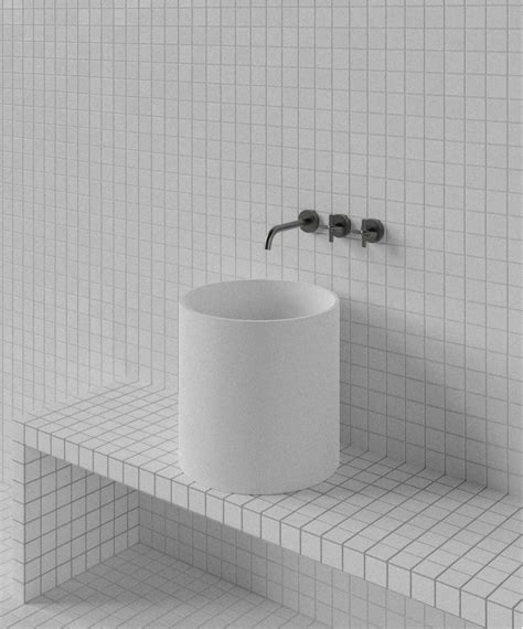 Mainswater Halo Tall Bench Basin 400dia X 400h The Source