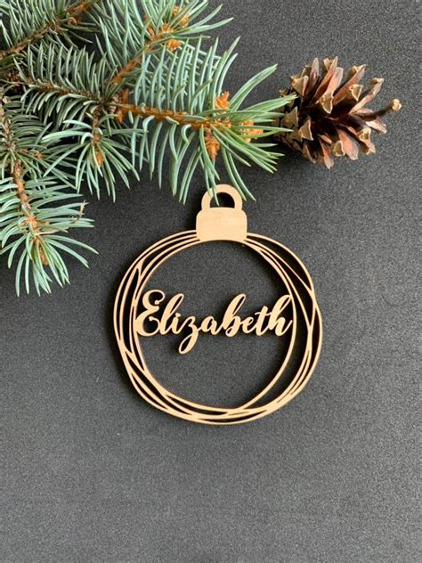 Personalized Christmas Tree Decorations Custom Wooden Ornaments For