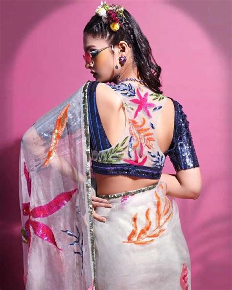 Blouse Neck Designs With Patch Work Blouse Back Neck Designs With