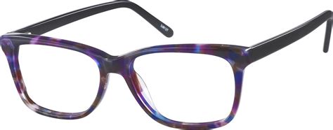 Purple Rectangle Glasses 308127 Zenni Optical
