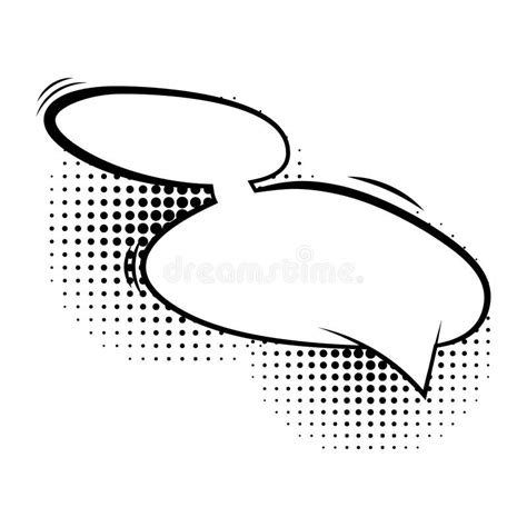 Empty Comic Style Speech Bubledesign Elements For Poster T Shirt