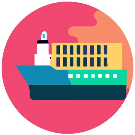 Premium Vector Container Ship Icon