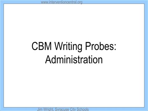 Ppt Cbm Administration Writing Powerpoint Presentation Free Download Id 482916