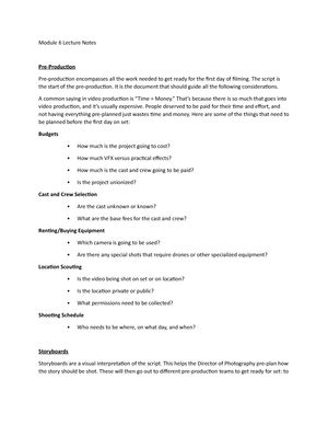 Module Lecture Notes Module Lecture Notes Aesthetics Aesthetics Is The Study Of Beauty