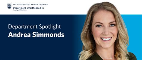 Faculty Spotlight Andrea Simmonds Department Of Orthopaedics
