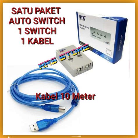 One Package Of Auto Switch Printer Usb 20 Printer Cable Sharing