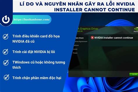 Khắc Phục Lỗi Nvidia Installer Cannot Continue Đơn Giản Và Nhanh Chóng