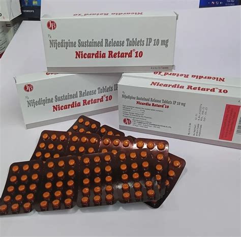 Nicardia Retard 10mg Tablet J And B Pharmaceutical At ₹ 45stripe In New
