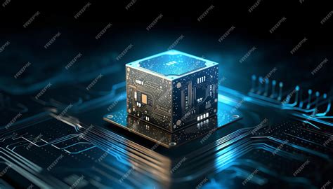 Premium Ai Image Ai Processor Chip Of Cube Technology Artificial
