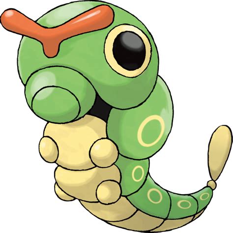 Caterpie Pokemon Caterpillar Pokémon Green Color Cocoon Stage