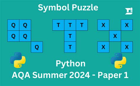 Symbol Puzzle Aqa A Level Computer Science Paper 1 Python 2024 Dawkins Institute Online