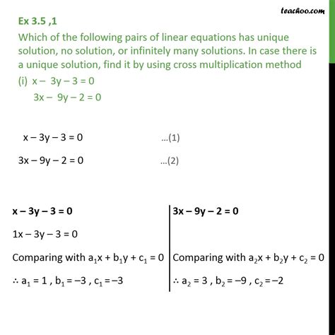 For What Value Of K The Following Pair Linear Equation Have No Solution