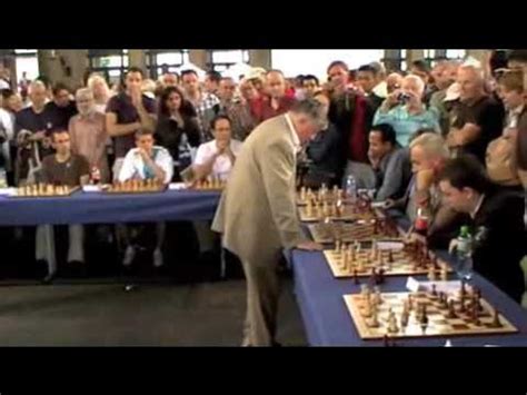 Anatoly Karpov Simultaneous Exhibition Zurich 2009 Youtube