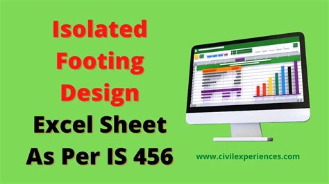Best Isolated Footing Design Excel Sheet How To Design Isolated Footing Isolated Footing