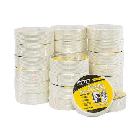 24 Pack Fibreglass Plasterboard Joint Tapes 50mm X 90m Self Adhesive