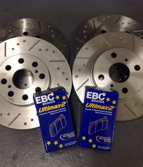 Toyota Mr2 Spyder 18 Grooved Performance Brake Discs And Ebc Ultimax