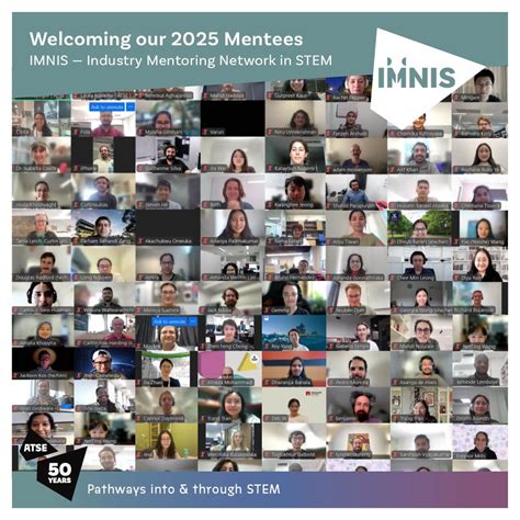 Welcome To Imnis 2025 Empowering Stem Mentees Australian Academy Of Technological Sciences